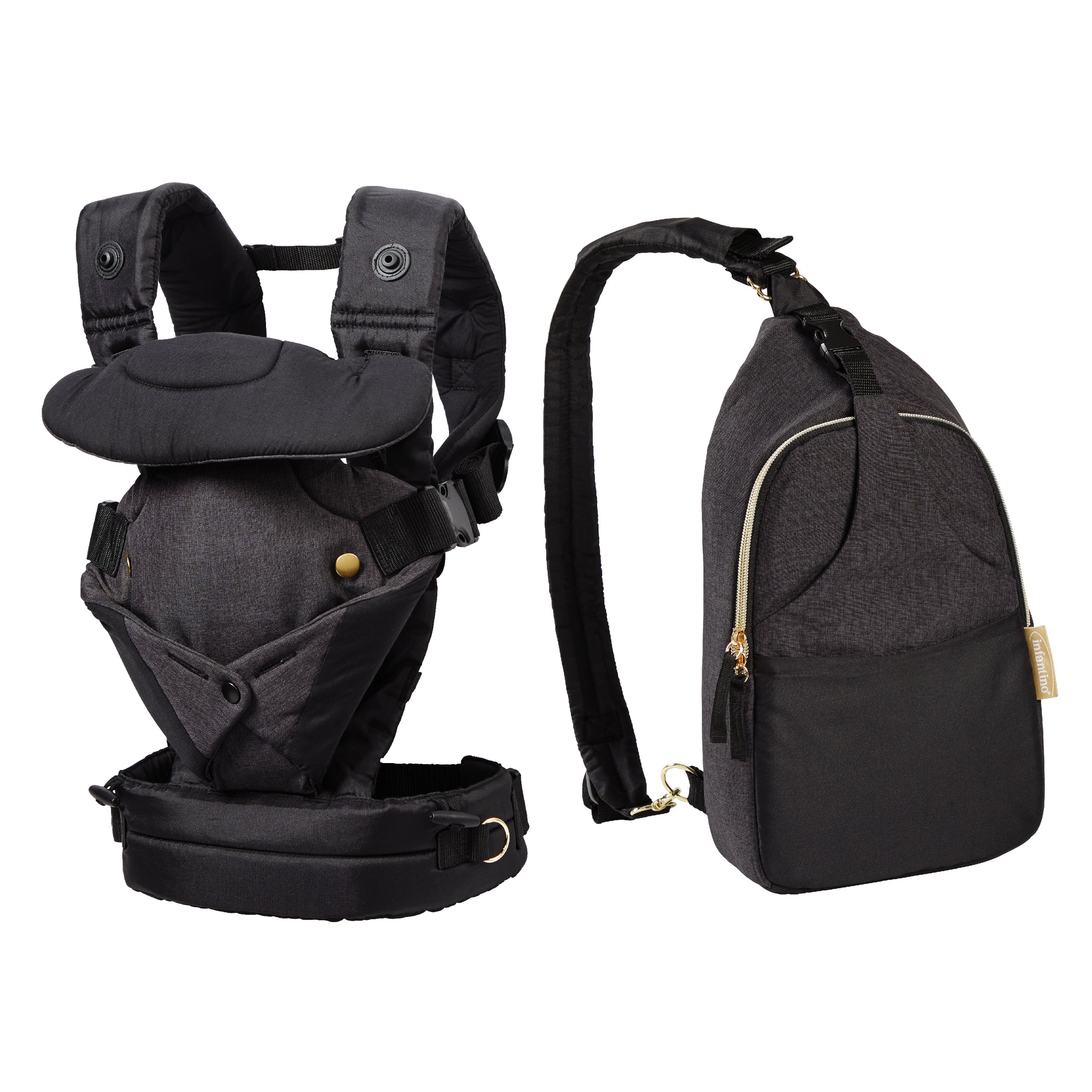 Flip 4-in-1 Convertible Carrier & Crossbody Diaper Bag Set – Infantino