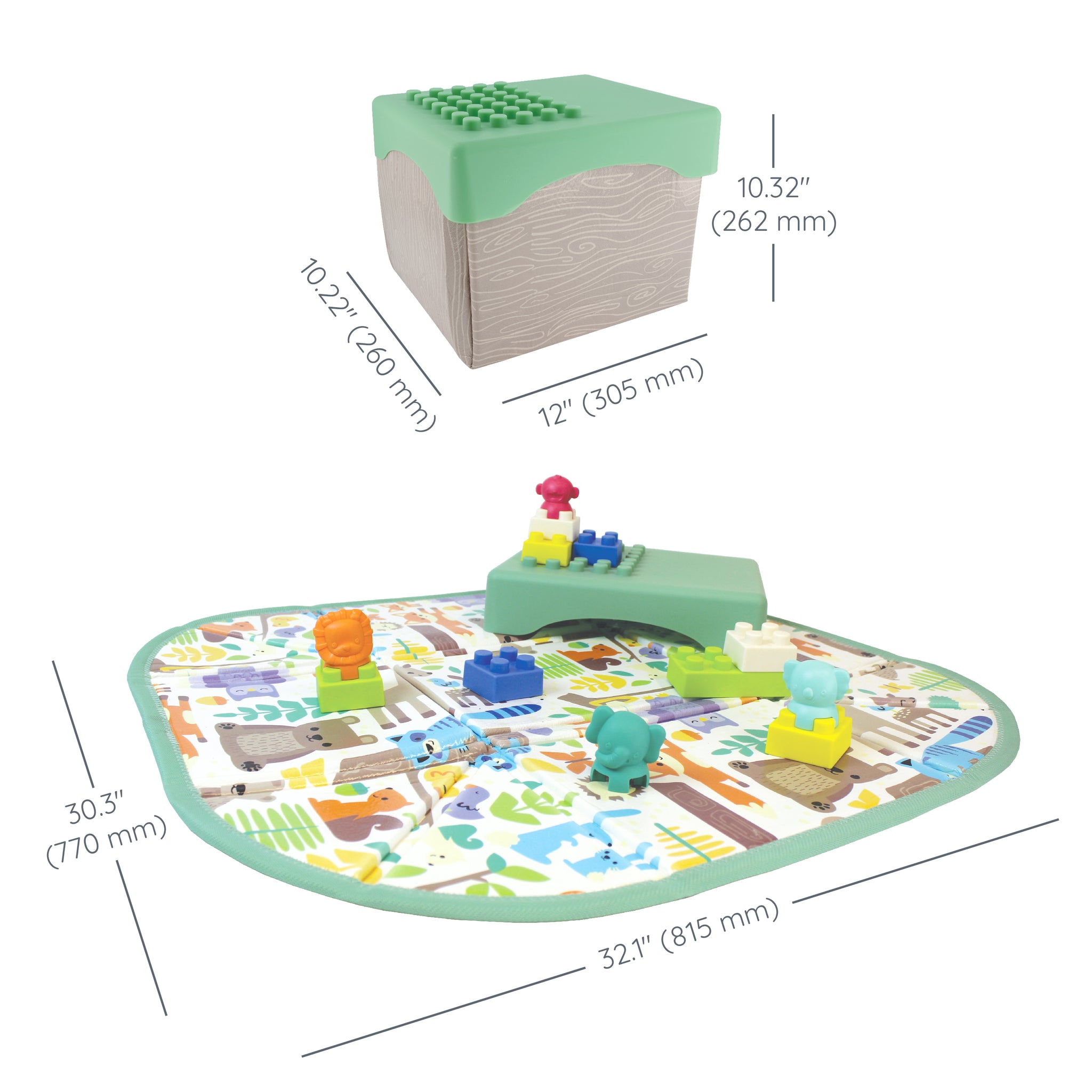 Super Soft 1st Building Blocks Play Mat & Activity Station – Infantino