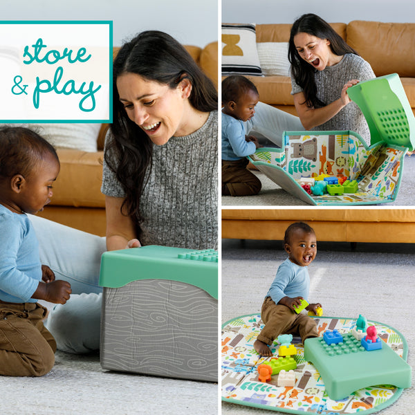Super Soft 1st Building Blocks Play Mat & Activity Station – Infantino