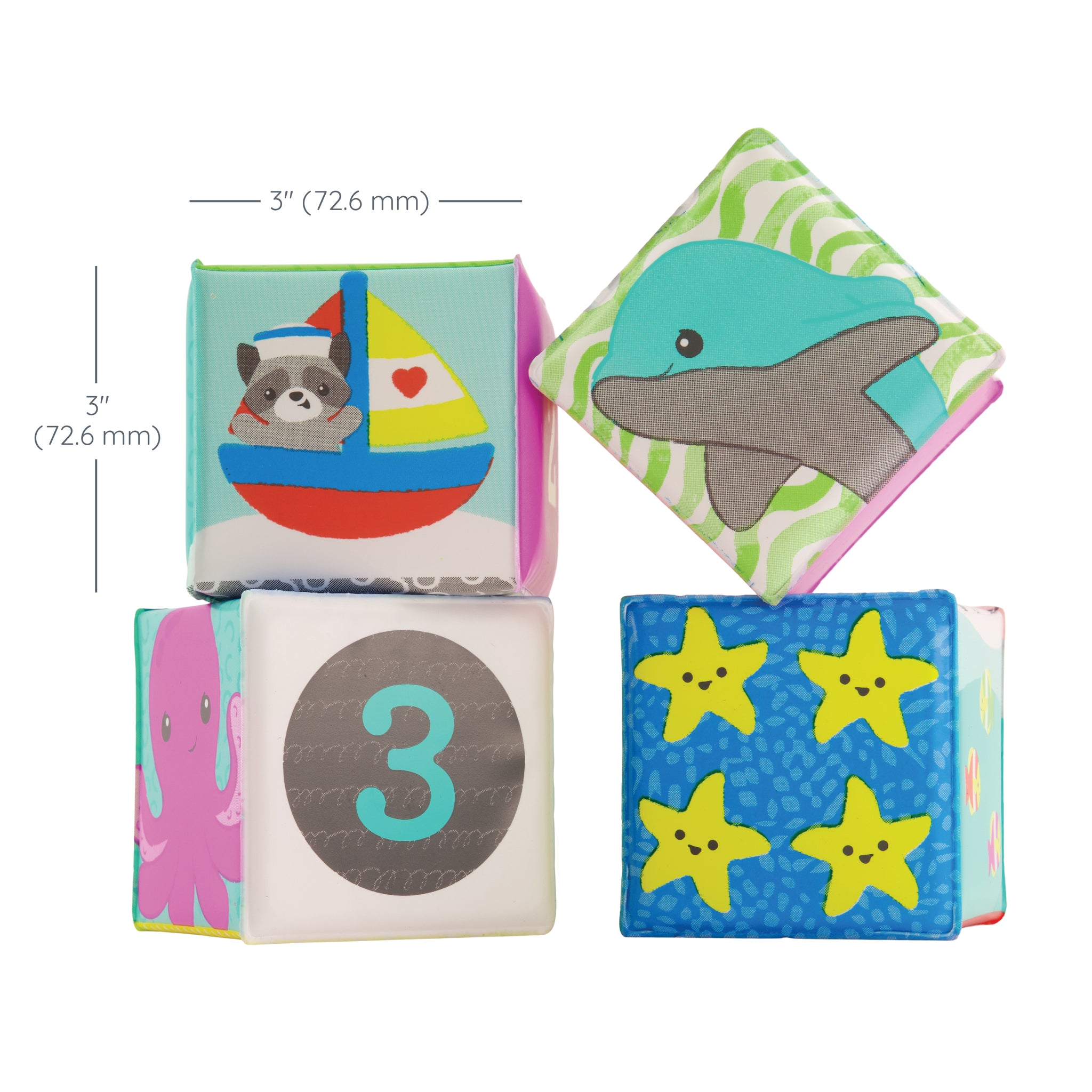 Colors & Numbers Bath Blocks – Infantino