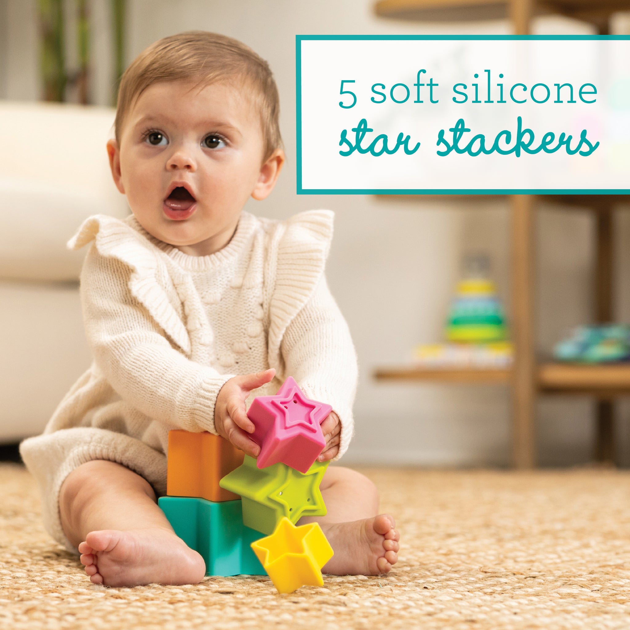 Simply Silicone Stacking Stars – Infantino