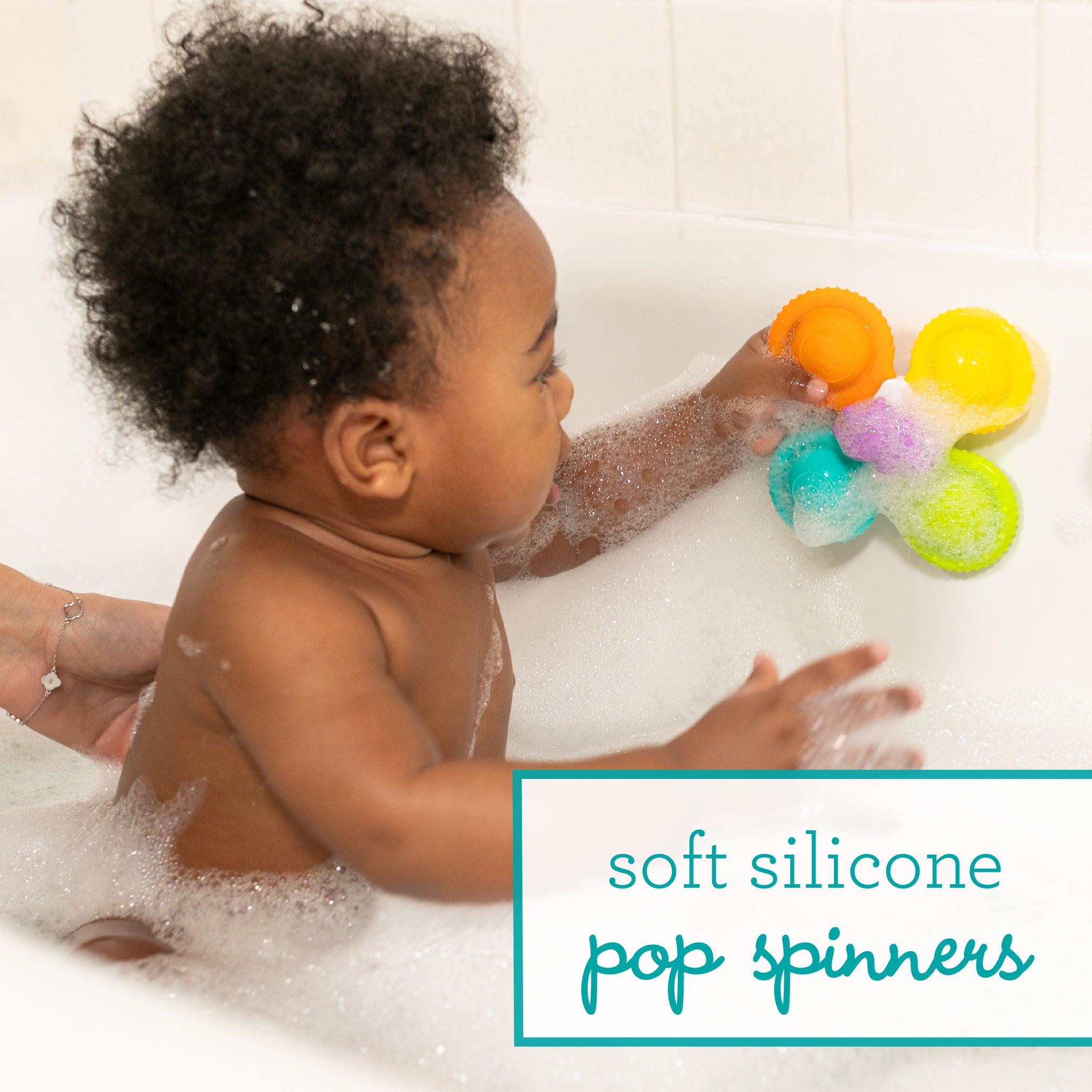 Silicone Bath Pop Spinners – Infantino