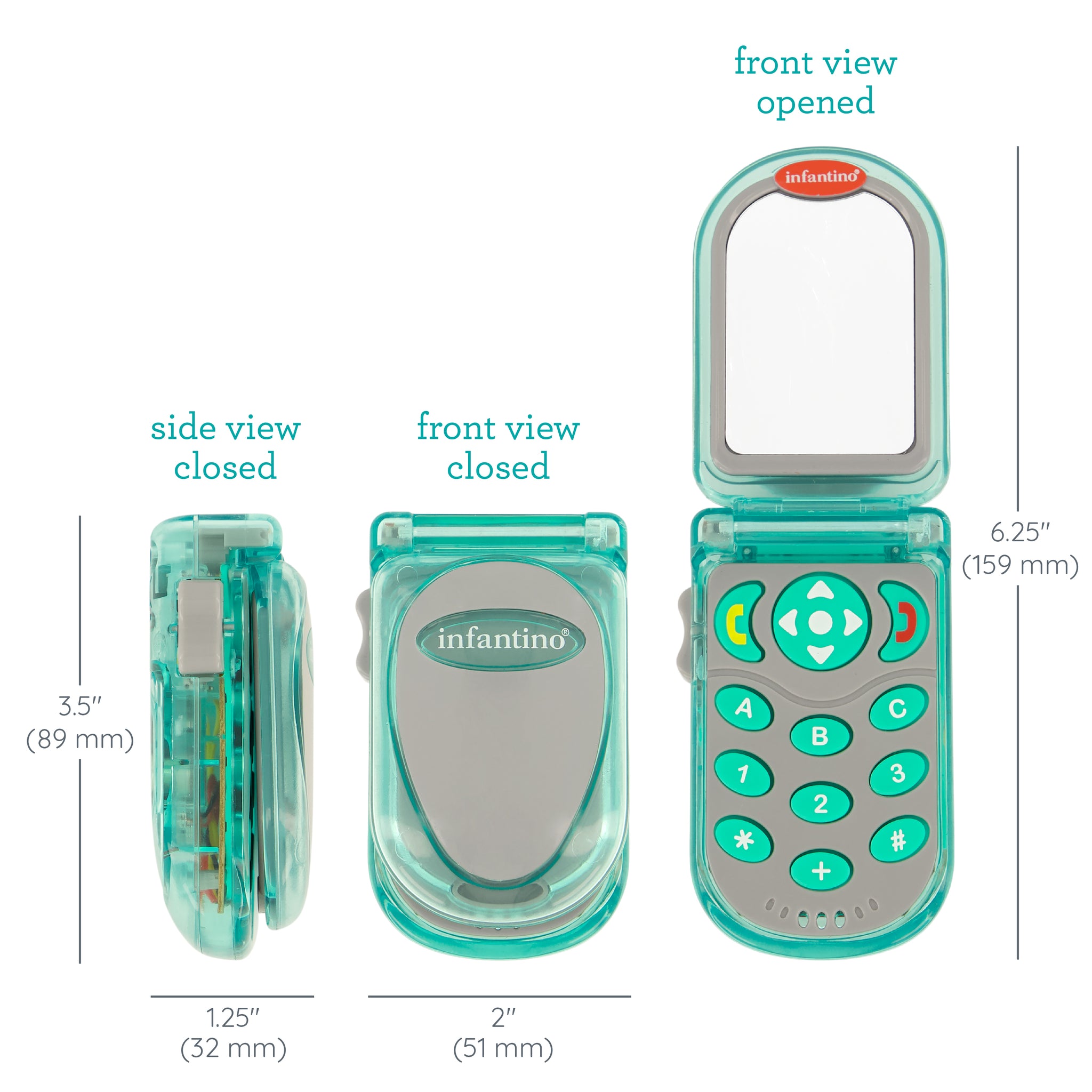 Flip & Peek Fun Phone™ Translucent – Infantino