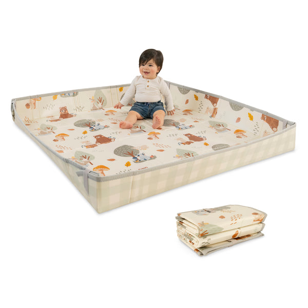 Foldable Soft Foam Mat - Woodland – Infantino