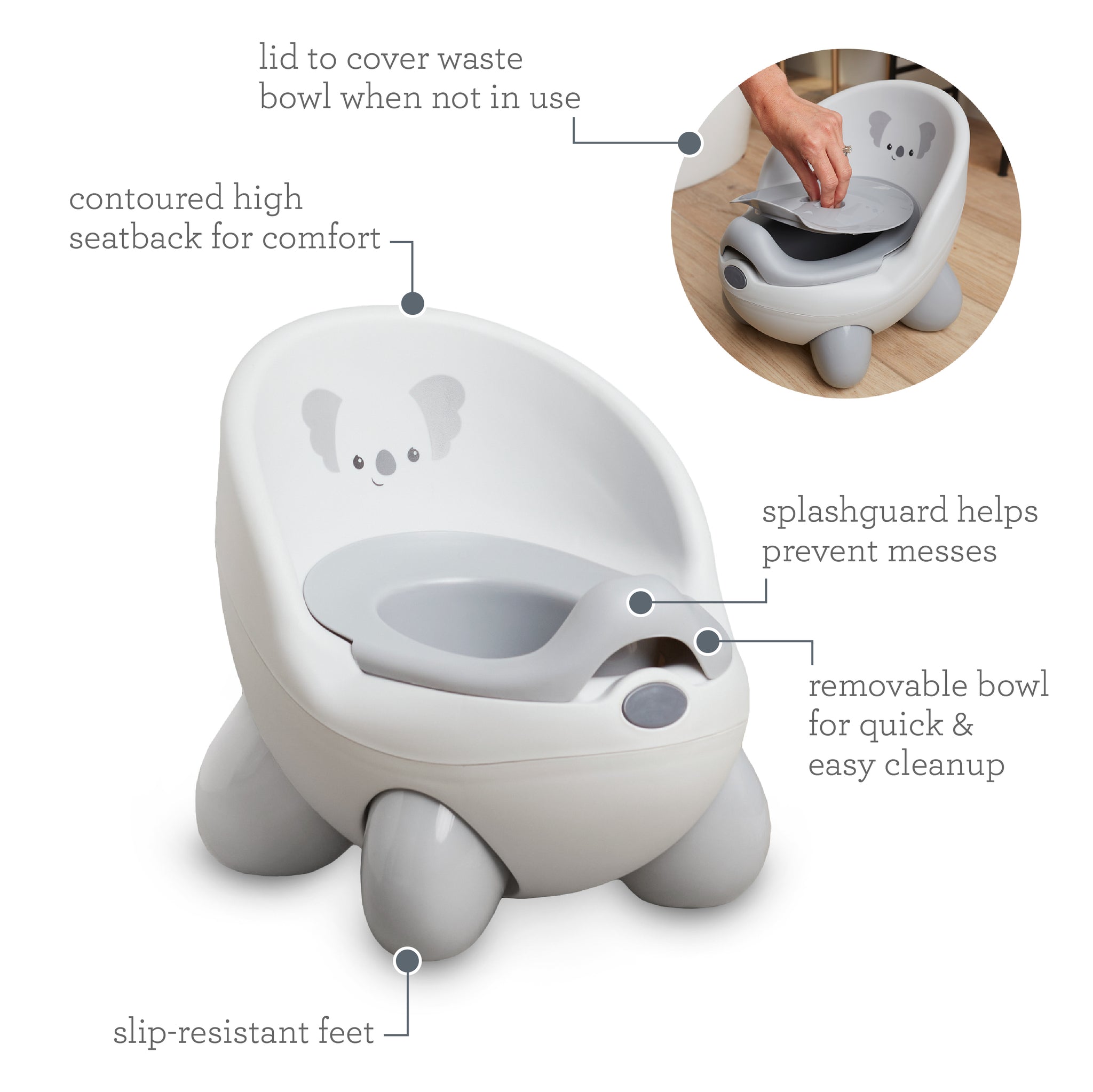 Potty Pals Potty Seat - Koala – Infantino