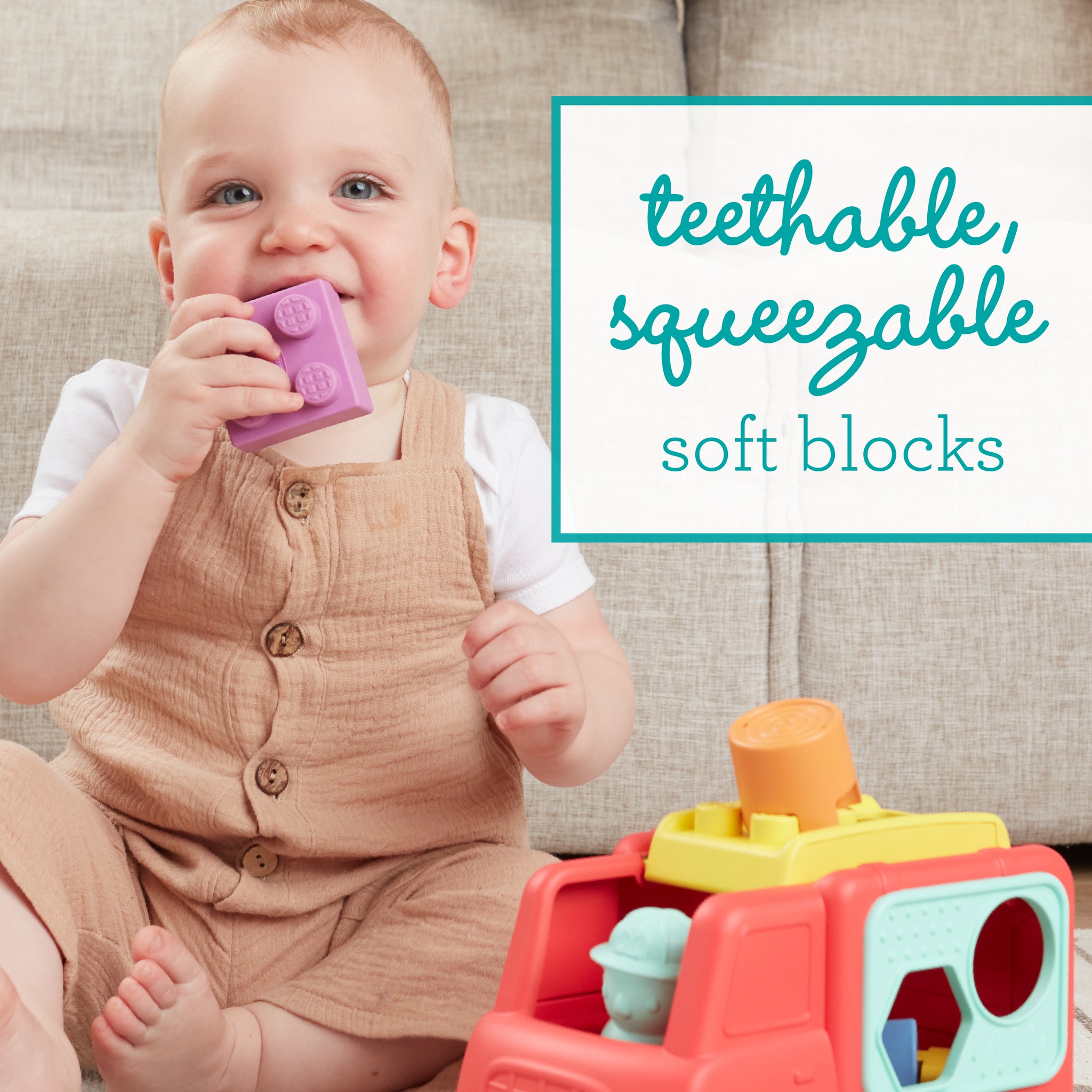 Super Soft Stack & Sort Firetruck Playset – Infantino