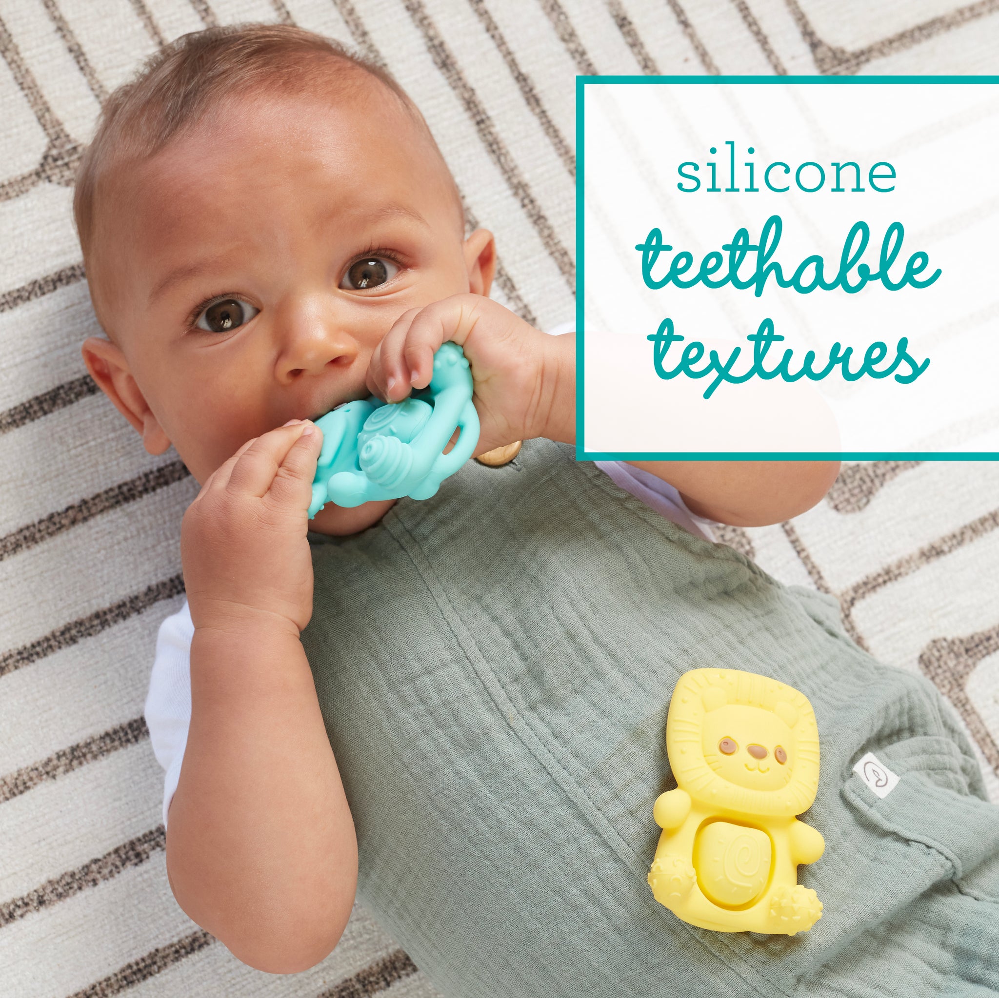 TEETHIMAL POP PALS Elephant & Lion – Infantino