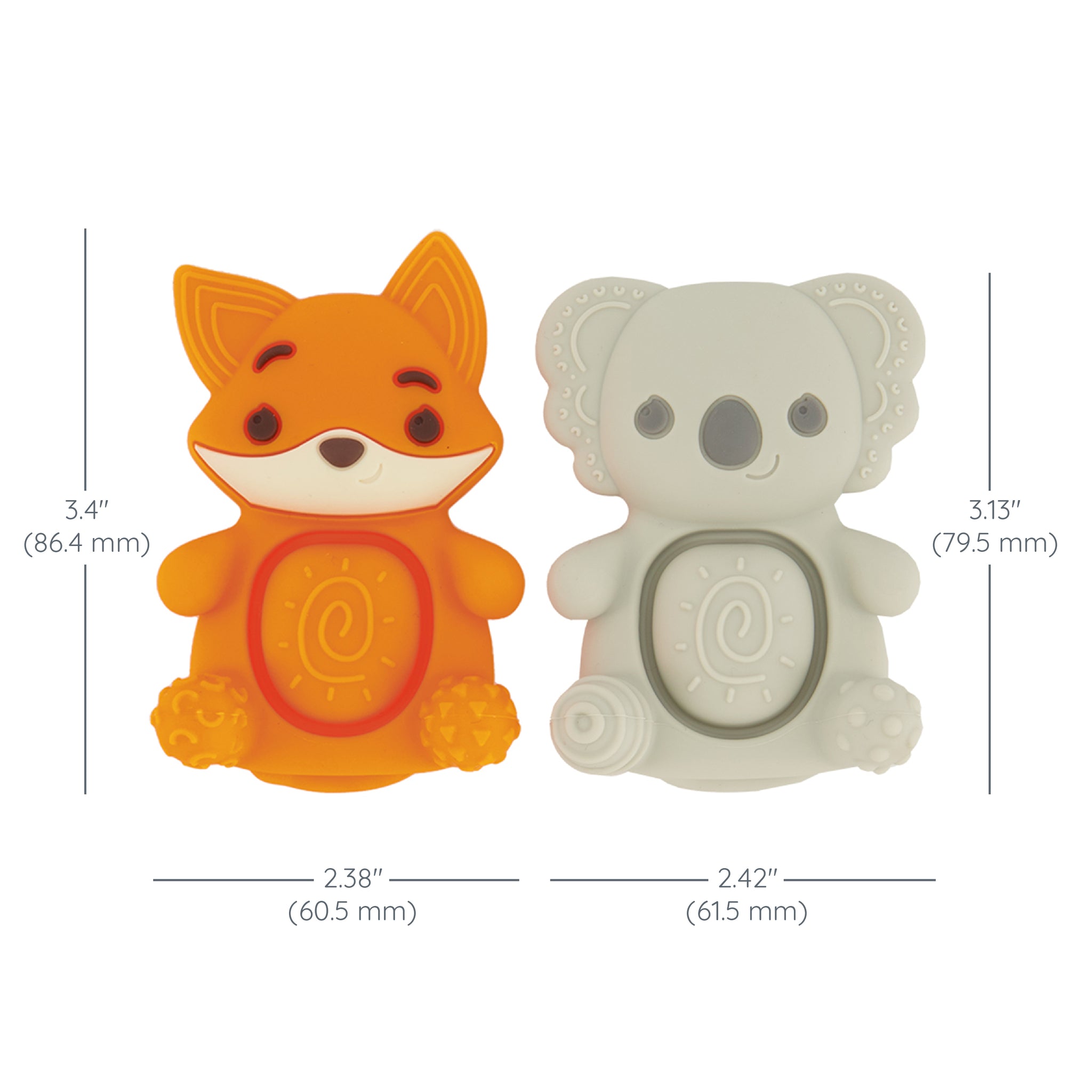 Teethimal Pop Pals Koala & Fox – Infantino
