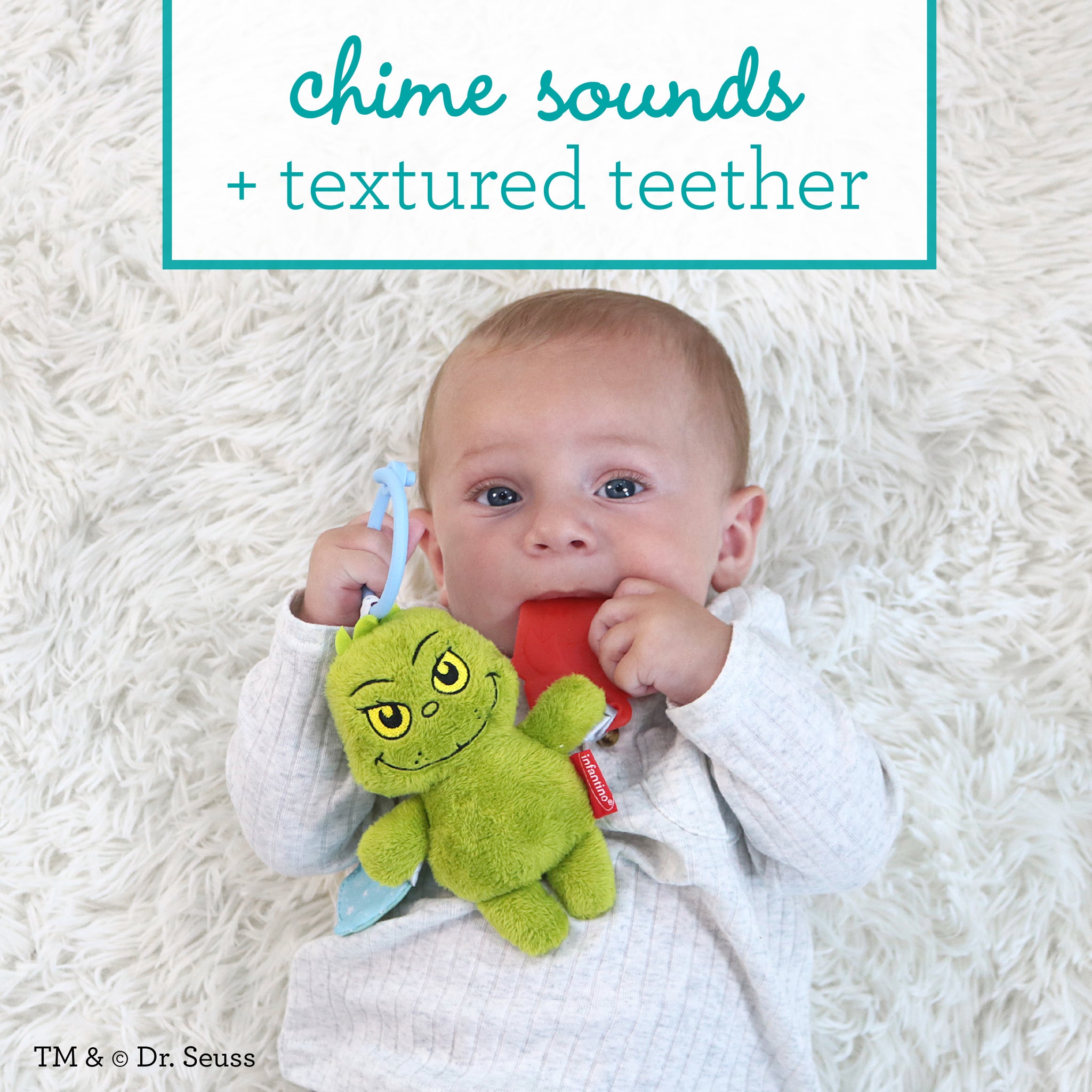 Chime & Go Tag Along Pal – The Grinch – Infantino
