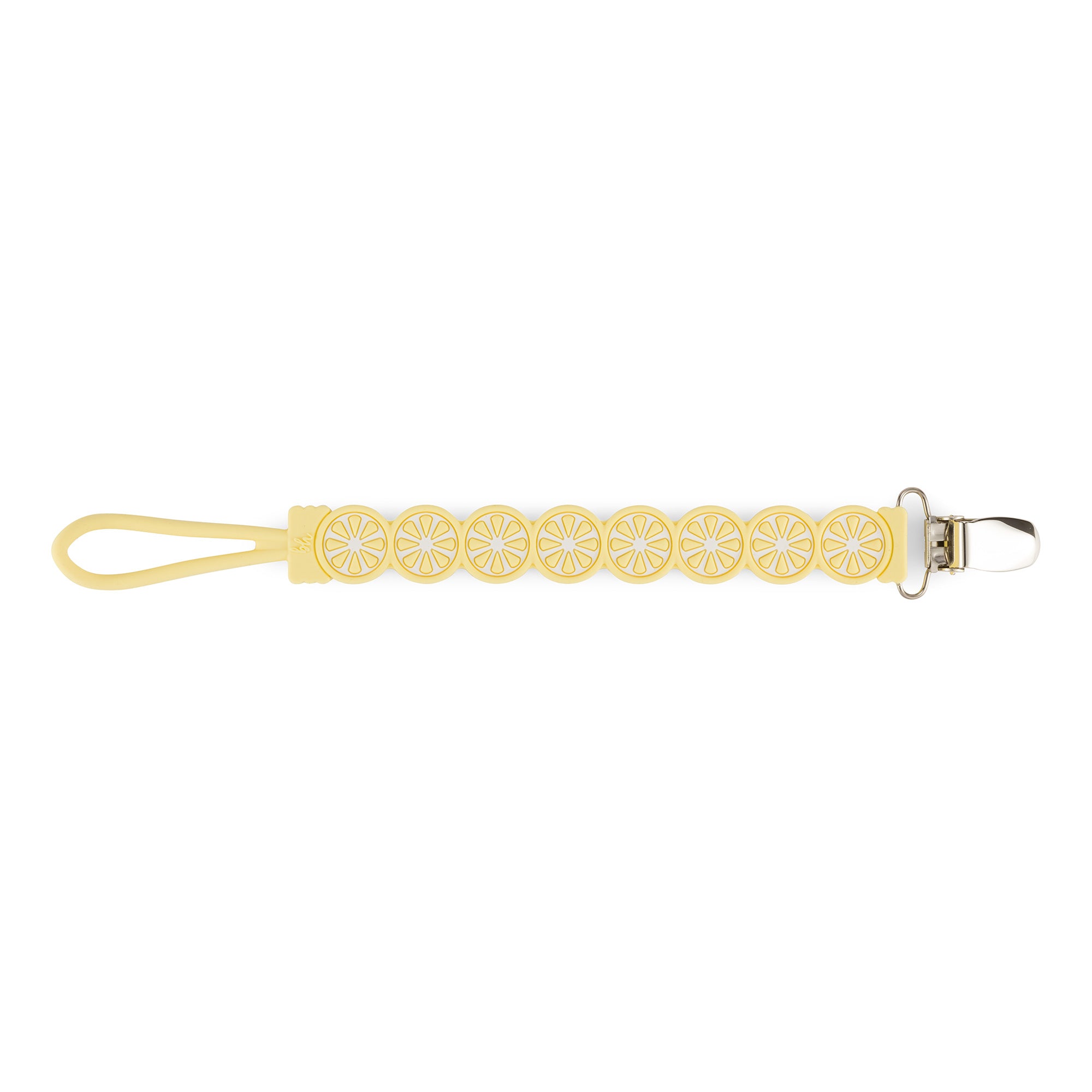 Silicone Pacifier Clip - Yellow Lemon Citrus – Infantino