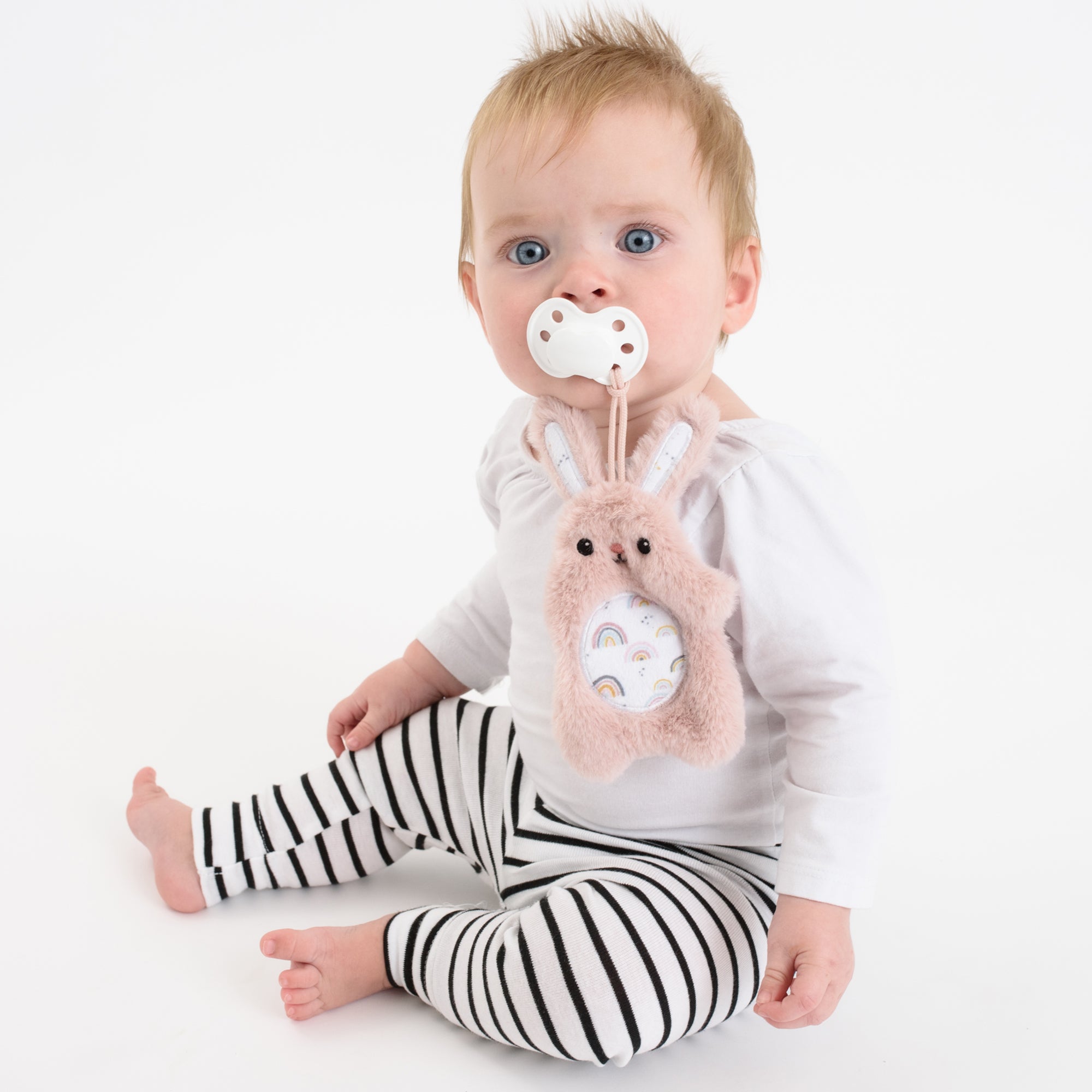 PaciPal Pacifier Stuffed Animals & Pacifier Clip 2pc Sets - Bunny ...