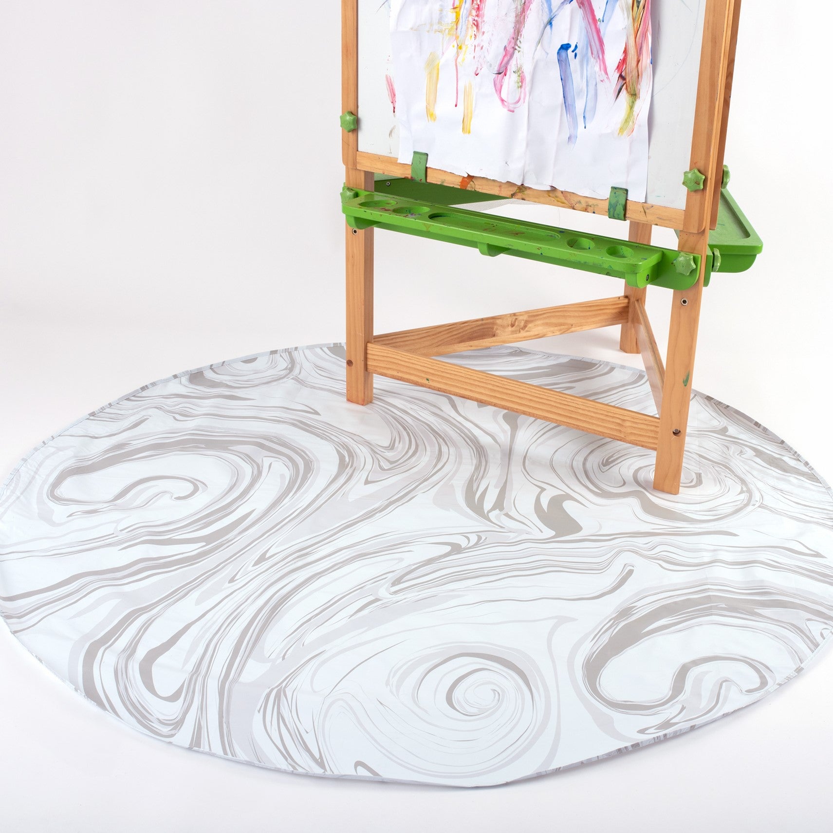 SplatMat Floor Mat for High Chairs - Marble – Infantino