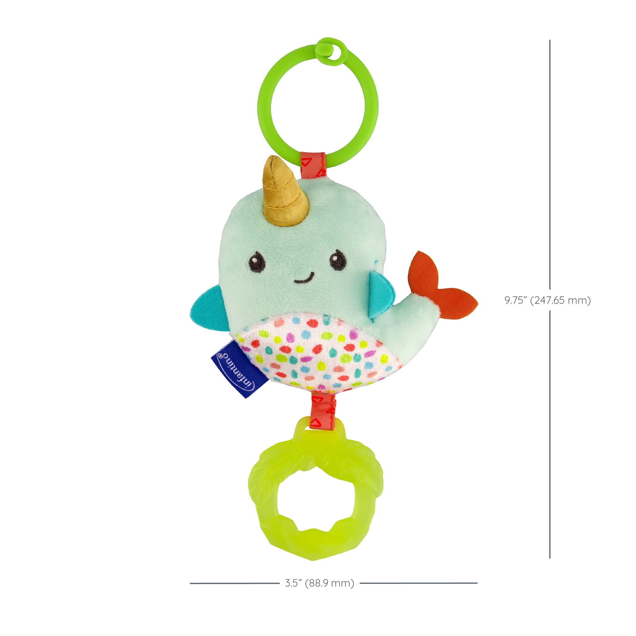 CHIME & GO TAG ALONG PAL™ NARWHAL – Infantino