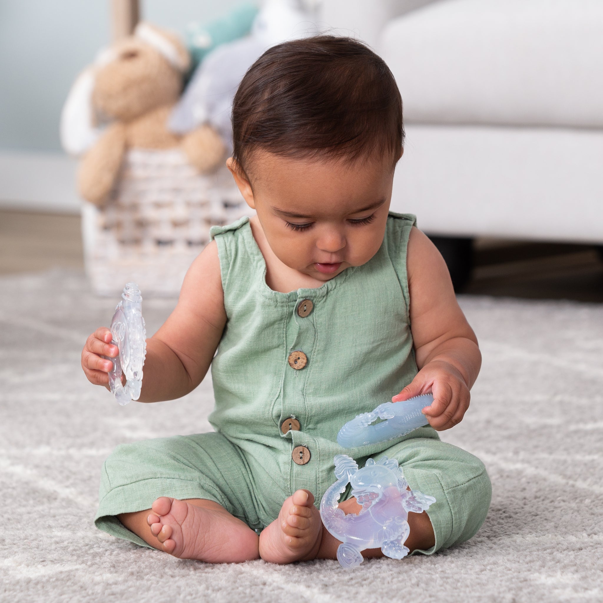 Crystal Clear 3 Piece Stage Teether Set™ – Infantino