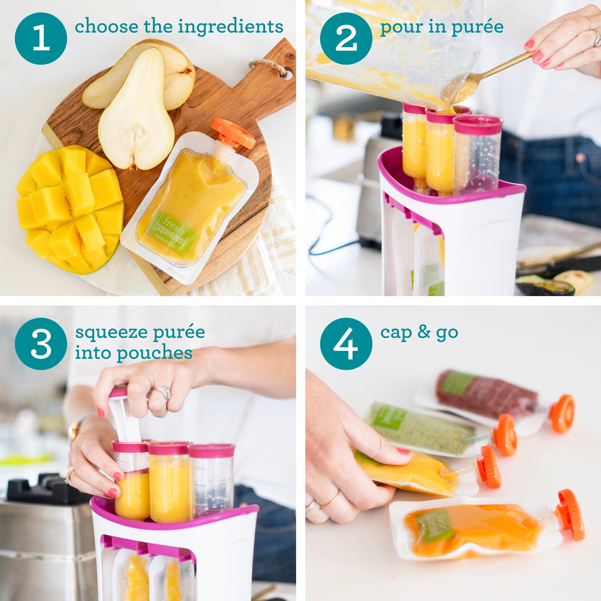 50-Pack Squeeze Pouches™ – Infantino